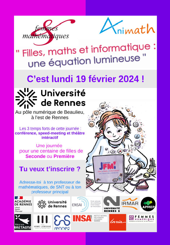 Agenda Rennes - Journée « Filles, maths et informatique : une équation ...