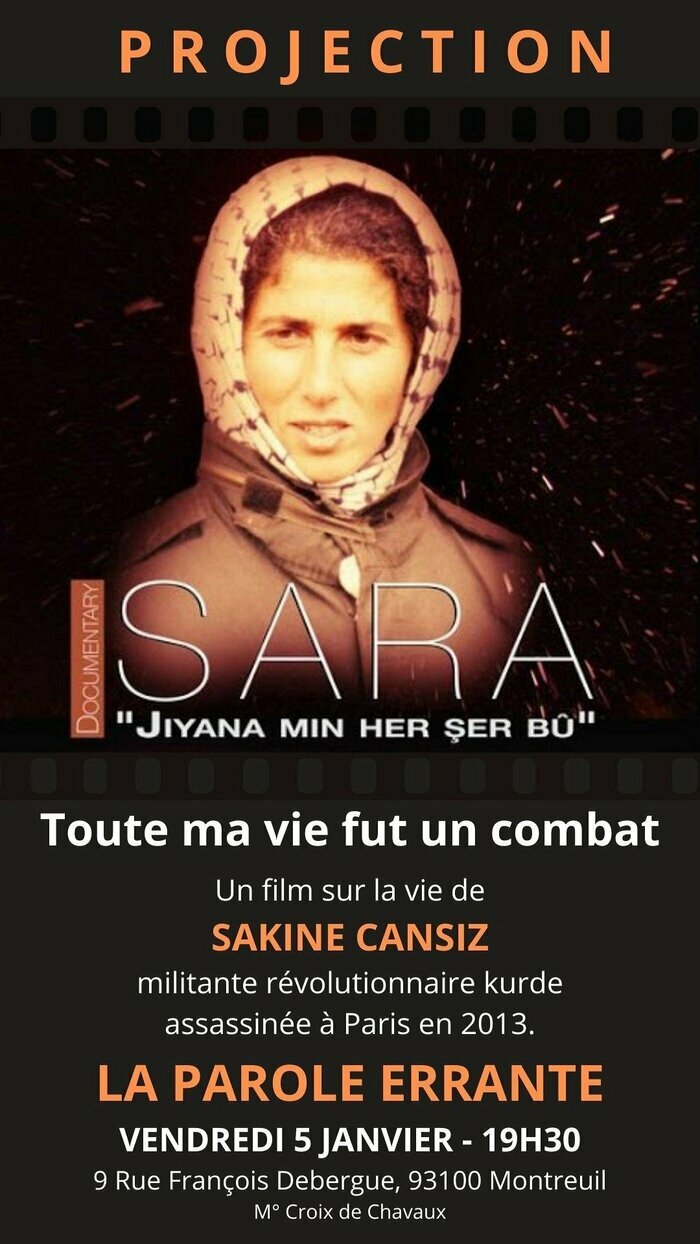 Projection du film « Sara, toute ma vie fut un combat » sur la vie de ...