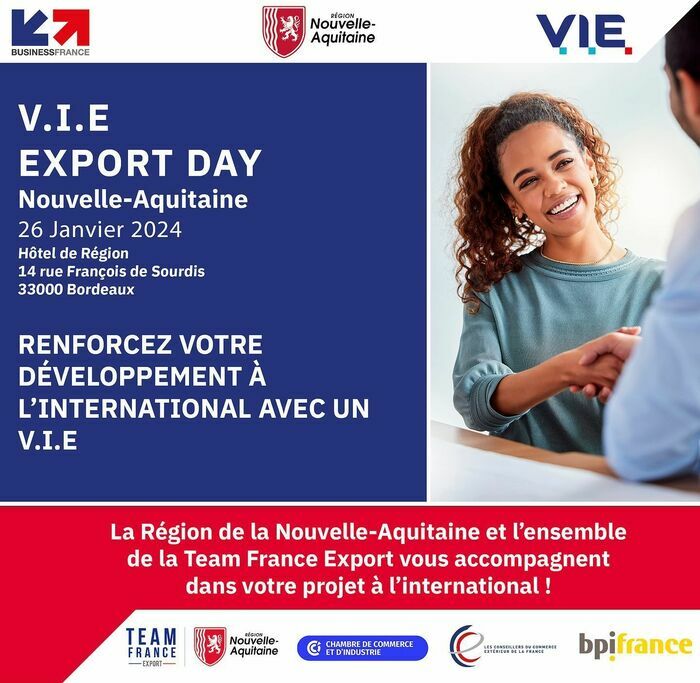 V.I.E Export Day | So Mobilité - Ton site d'info en Nouvelle-Aquitaine pour bouger à l'étranger
