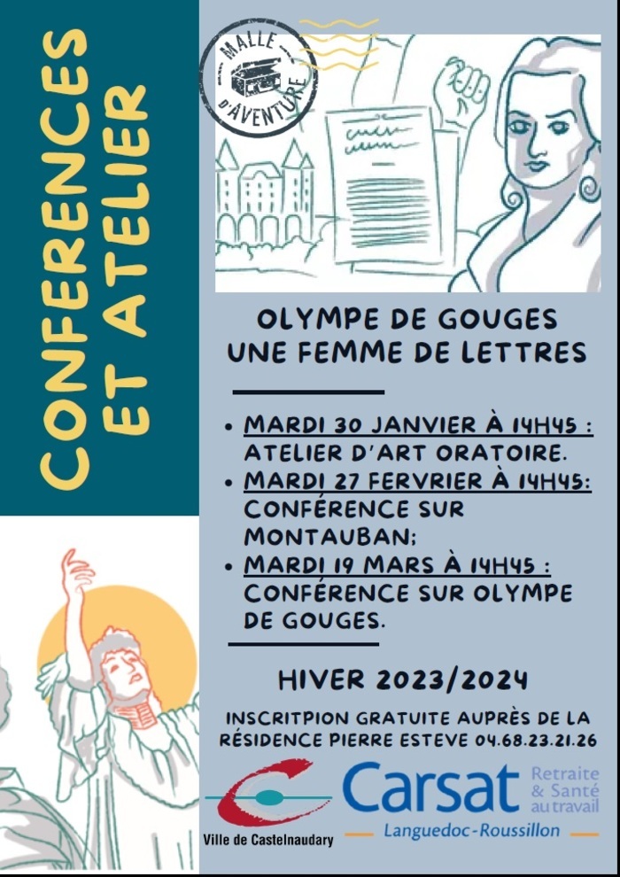 Conférence: Olympe de Gouges, une femme de lettres | Castelnaudary - Le ...