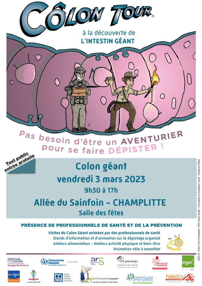 Colon Tour à la découverte de l'intestin géant