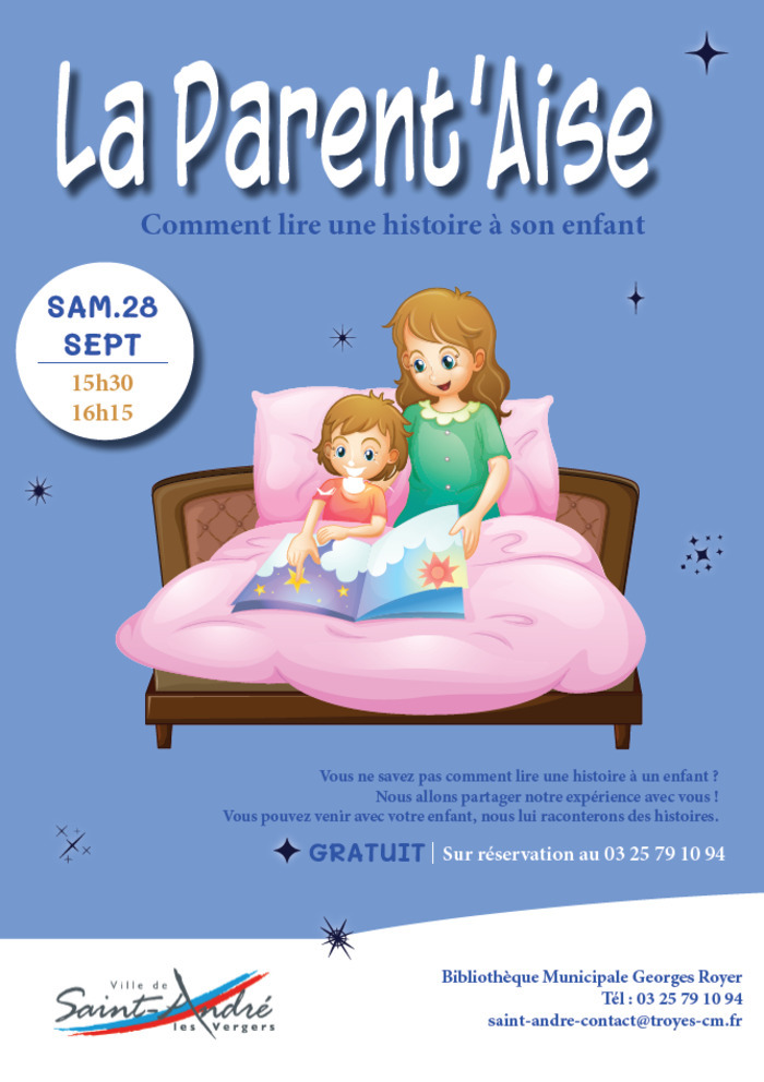 La Parent'Aise : comment lire une histoire à son enfant | Biblis en folie 2024 | OpenAgenda